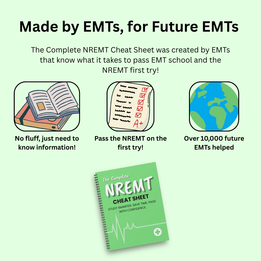 The Complete NREMT Cheat Sheet – EmtStudentNotes